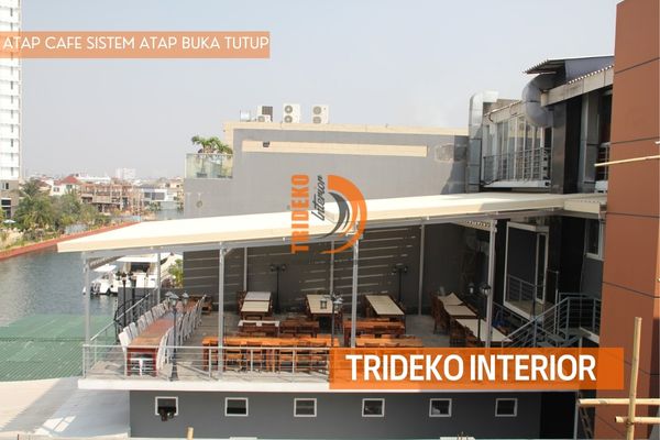 Atap cafe - Spesialis Atap Kanopi Kaca | Sunlouvre atap buka tutup ...