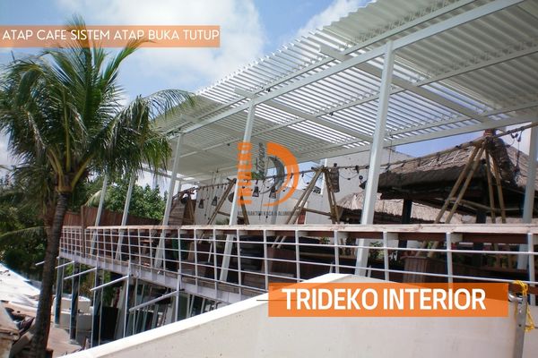 Atap cafe - Spesialis Atap Kanopi Kaca | Sunlouvre atap buka tutup ...