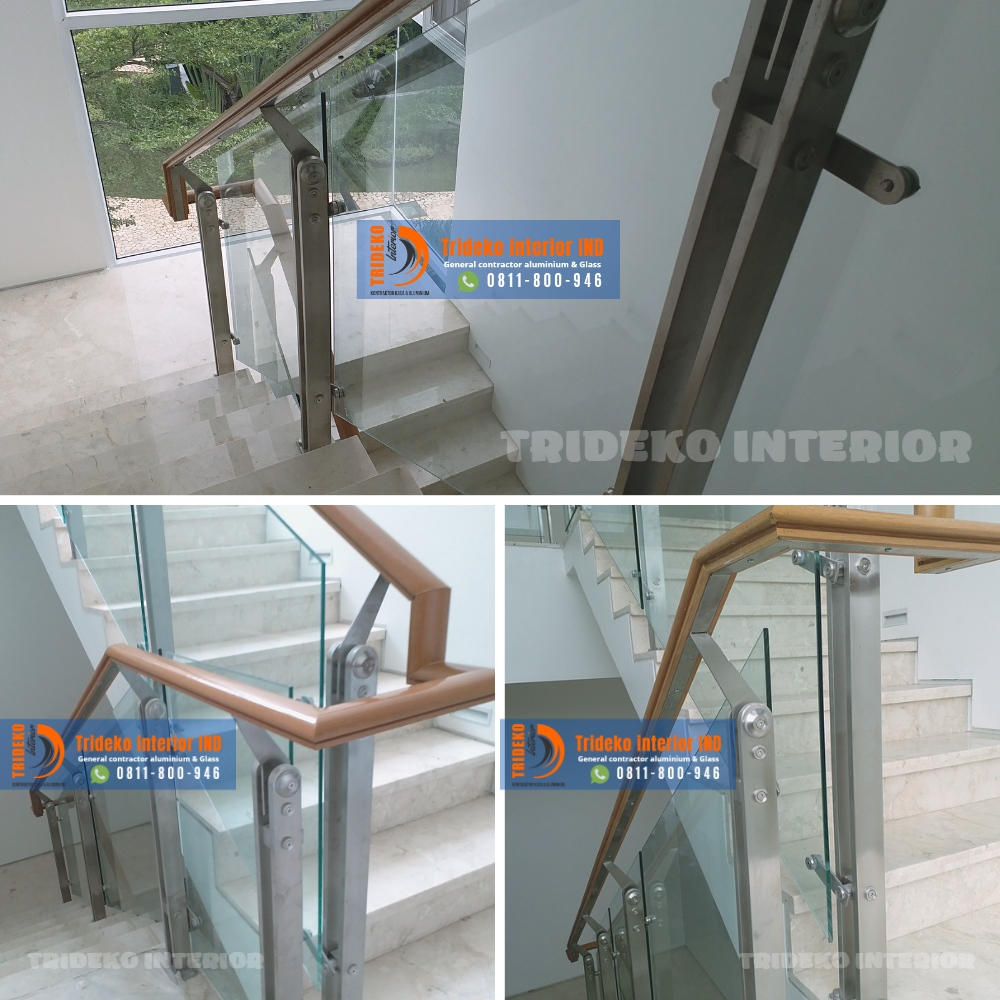 5 Inspirasi Railing Kaca Tangga dengan Desain Kreatif dan Inovatif ...