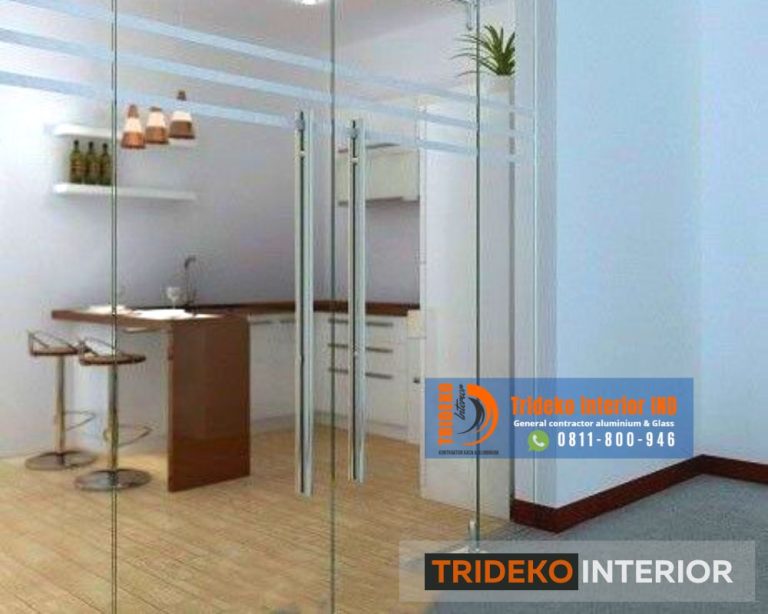Harga Partisi Kaca Frameless 12 Mm Terbaru Dari Trideko