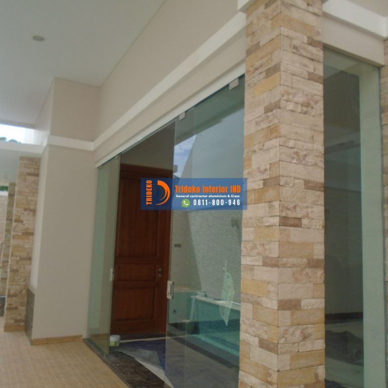 Pintu Sliding Kaca Minimalis 2025 | Tempered & Laminated