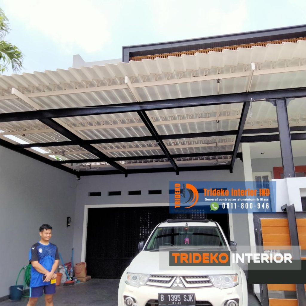 Atap Carport Minimalis 2025 | Atap Buka Tutup Sunlouvre