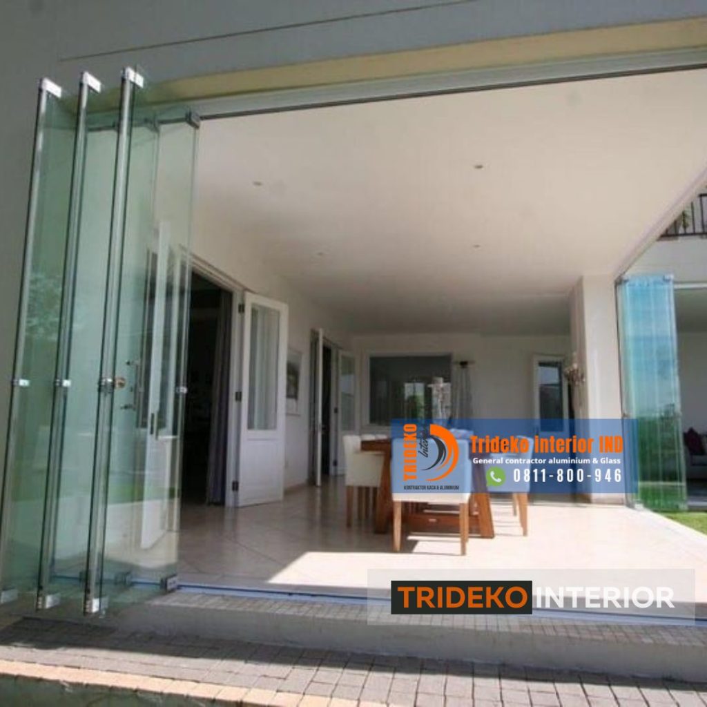 Info Harga Pintu Lipat Kaca Frameless MinimalisTerbaik 2025