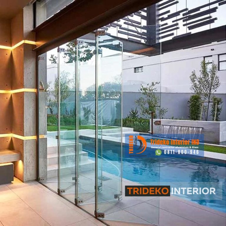 Pintu Lipat Minimalis Terbaru 2025 Kaca Dan Aluminium
