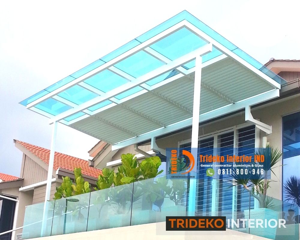 Jual Atap Kaca Skylight Modern Minimalis 2026 | Kanopi Kaca